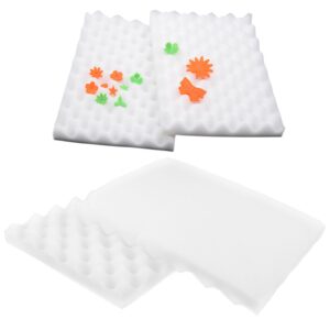 hemoton 4pcs fondant sponge mats sugar flower drying wavy foam mats reusable fondant sponge pads fondant shaping sponge pads diy gum paste chocolate fondant modeling molds