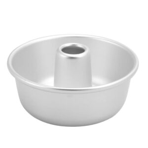 doitool 1pc angel food cake pans for baking, aluminum, round, 130x55mm