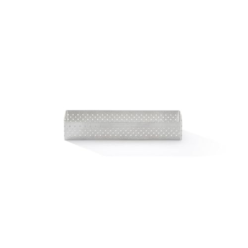 de Buyer Perforated Rectangular Tart Ring - 4.7” x 1.6” x 0.8” - Perfect for Baking Beautifully Crisp Tarts - Easy to Use & Clean - Made in France