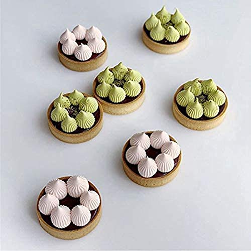 Sunnym 10Pcs Cake Mousse Ring Mould Kitchen Baking Dessert Steel Round Perforated Fruit Pie Quiche Cake Mousse 6cm