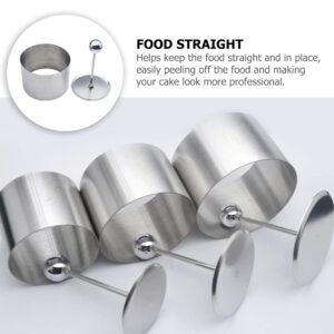 LUOZZY Cake Rings Mold Stainless Steel Cold Dish Moulding Mold and Dessert Food Rings Tools Dessert Mold for Cooking