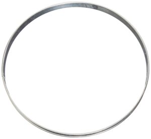 matfer bourgeat 371618 plain tart ring, silver