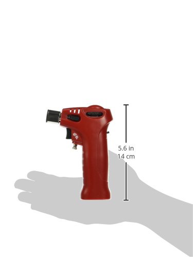 Fox Run Mini Butane Crème Brûlée Torch, 3.75 x 1.75 x 5.5 inches, Red