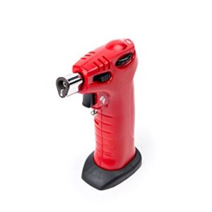 Fox Run Mini Butane Crème Brûlée Torch, 3.75 x 1.75 x 5.5 inches, Red