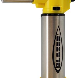 Blazer Big Buddy Torch - Stainless Steel with Yellow (2020)