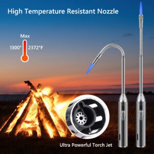 Butane Torch Lighter, 10.1 Inches Long Neck Cooking Torches and 16.5 Inches Long Neck Cooking Torches