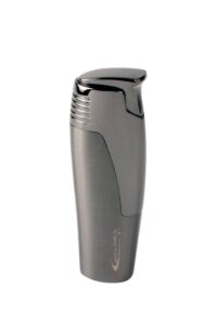 vector kgm coup single flame torch cigar lighter - gunmetal satin