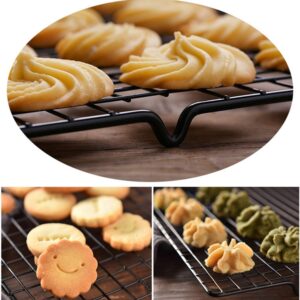 Mokpi Cooling Baking Rack Wire Racks, Size 16.14’’x10’’, Thick Heavy Duty Commercial Quality Grid Rack (Set of 4)