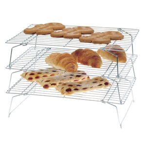 norpro 3-tier stackable cooling rack set, 12.5 x 18/32cm x 45.5cm