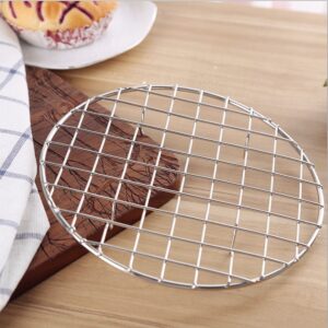 Summerdaisy Durable Stainless Steel Round Baking Barbecue Rack Multi-Purpose Wire Food Steamer/Cooking/Baking/Steaming Rack/Stand(with legs)