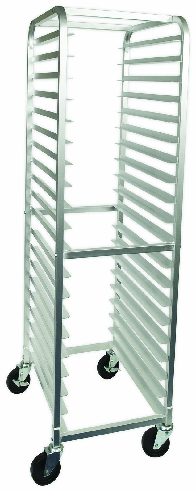 Crestware 20-Tier Aluminum Bun Pan Rack, Silver