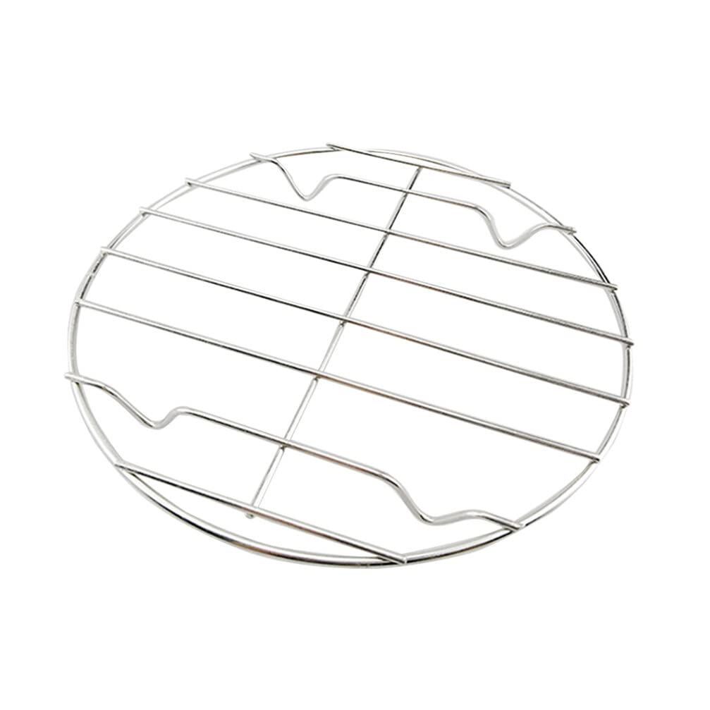 SHERCHPRY Round Baking Rack Metal Grill Rack Round Wire Rack Stainless Steel Cooling Racks Pizza Baking Rack for Oven Air Fryer