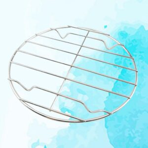 SHERCHPRY Round Baking Rack Metal Grill Rack Round Wire Rack Stainless Steel Cooling Racks Pizza Baking Rack for Oven Air Fryer