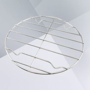 SHERCHPRY Round Baking Rack Metal Grill Rack Round Wire Rack Stainless Steel Cooling Racks Pizza Baking Rack for Oven Air Fryer