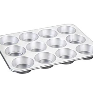 Nordic Ware Natural Aluminum Commercial Muffin Pan, 12 Cup