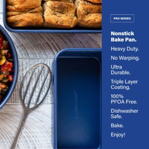 Granitestone Blue Nonstick 9.7in x 5.75in x 2.8in Loaf Pan, Oven Safe up to 500F, Dishwasher Safe