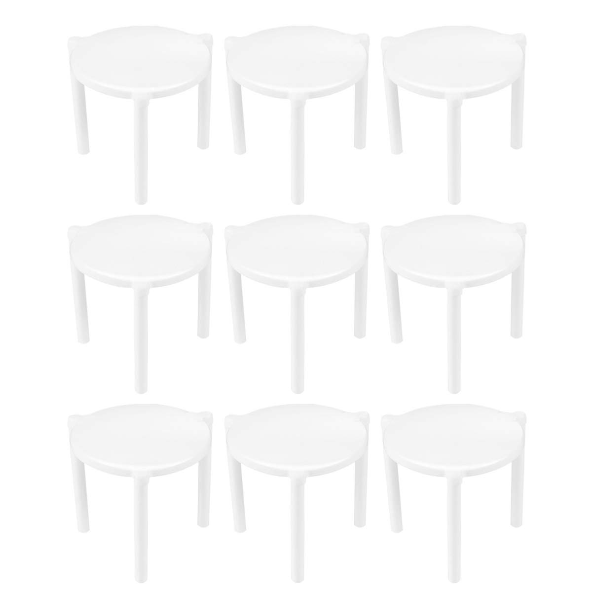 Toyvian 100pcs Pizza Saver Stand White Plastic Pizza Tripod Stack for Restaurant Container Pizza boxes