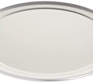 Winco 11 Inch Aluminum Winware Pizza Tray with Wide Rim