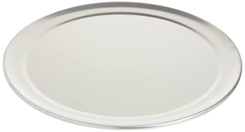 Winco 11 Inch Aluminum Winware Pizza Tray with Wide Rim