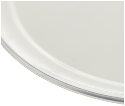 Winco 11 Inch Aluminum Winware Pizza Tray with Wide Rim