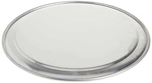 Winco 11 Inch Aluminum Winware Pizza Tray with Wide Rim