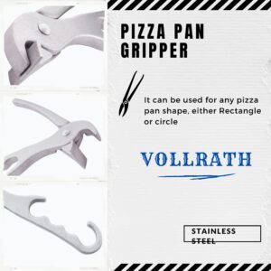 Vollrath Pizza Pan Gripper, 8 Inch Cast Aluminum, Pizza Pans Grabber, Iron Tray Holder, Oven Gripper Clips, Camping Pot Lifter, Baking Tool and Kitchen