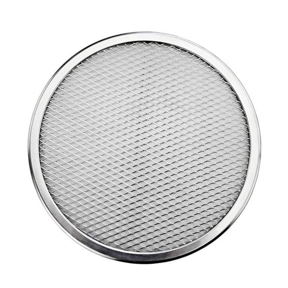 CONSTR 18 Inch Aluminum Pizza Screen - Commercial Grade Pizza Screen - Round Non-stick Mesh Pizza Screen Pan Baking Tray Bakeware Tool