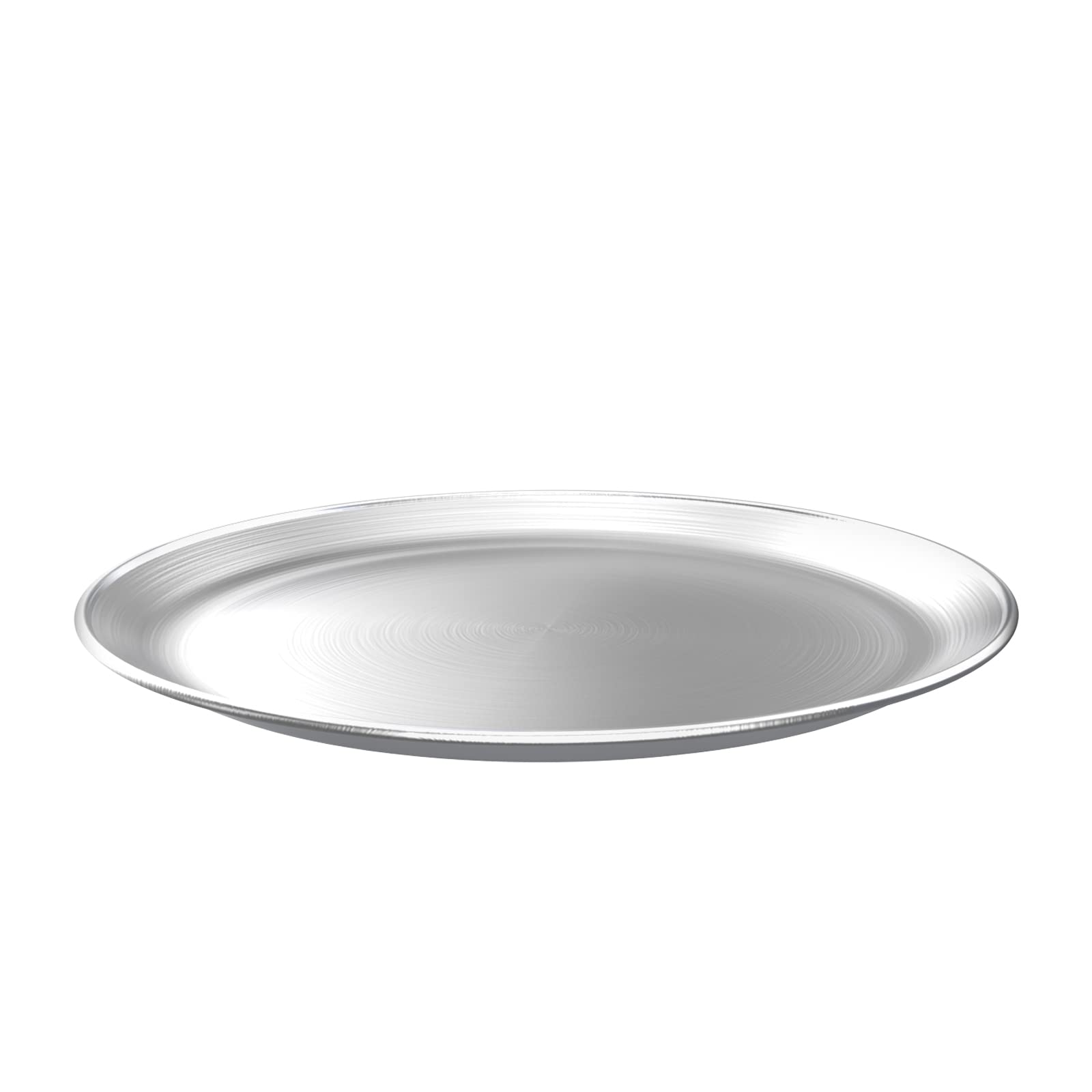 HOHUNGF Small Stainless Steel Pizza Pan Round Pizza Tray, Round Pizza Plate For Pie Cookie Pizza Cake, Non Toxic & Heavy Duty, Brushed Finish & Easy Clean & Diameter 10.3 Inch