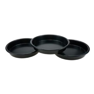 savagrow 3pcs 6inch non-stick bakeware pizza pan aluminum baking pan for healthy & durable