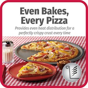 Goodcook 04036 Non-Stick Pizza Pan, 11-3/4 in Dia x 16.4 in L x 14-1/2 in W x 2.8 in H, Steel