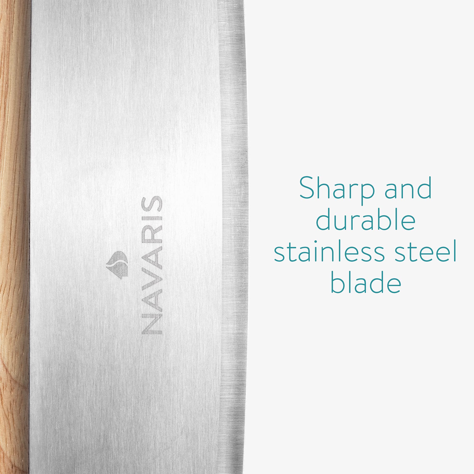 Navaris Pizza Stone Set (3 Pieces) - For Grill and Oven - Incl. Rectangular Cordierite Pizza Stone 14.8x11.8", Pizza Cutter, Pizza Peel, Recipe Book