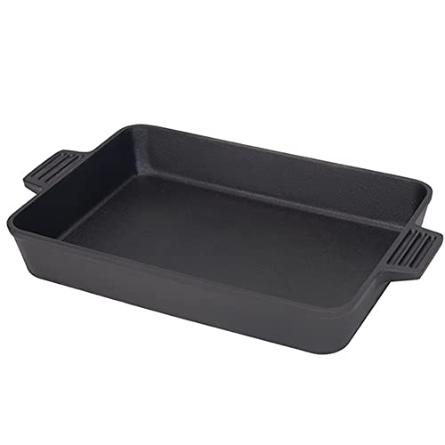 Bayou Classic 7473 Rectangular Cake Pan Ideal For Baking Cornbread Biscuits Cobbler and Deep Dish Pizza Pan Measures 9-in x 13-in x 2-in Deep