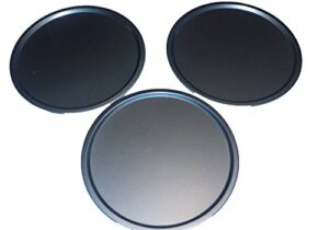 cooking concepts italian three 12 inch pizza pans for baking pizzas, cookies or biscuits