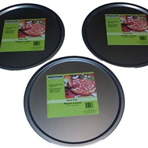 Cooking Concepts Italian THREE 12 inch Pizza Pans for baking Pizzas, cookies or Biscuits