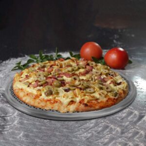 DOITOOL Nonstick Pizza Pan 20 Inch Round Bakeware Perforated Pizza Fries Bread Cookies Baking Pan for Home Kitchen Oven