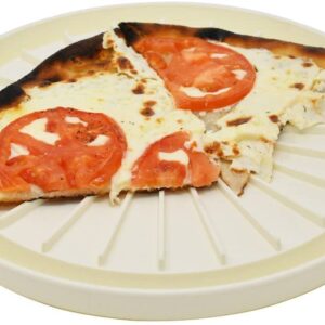 Home Products Essentials Microwave Round Pizza Tray 2 Sided Multi-Purpose Use BPA Free Dishwasher Top Rack Safe Red