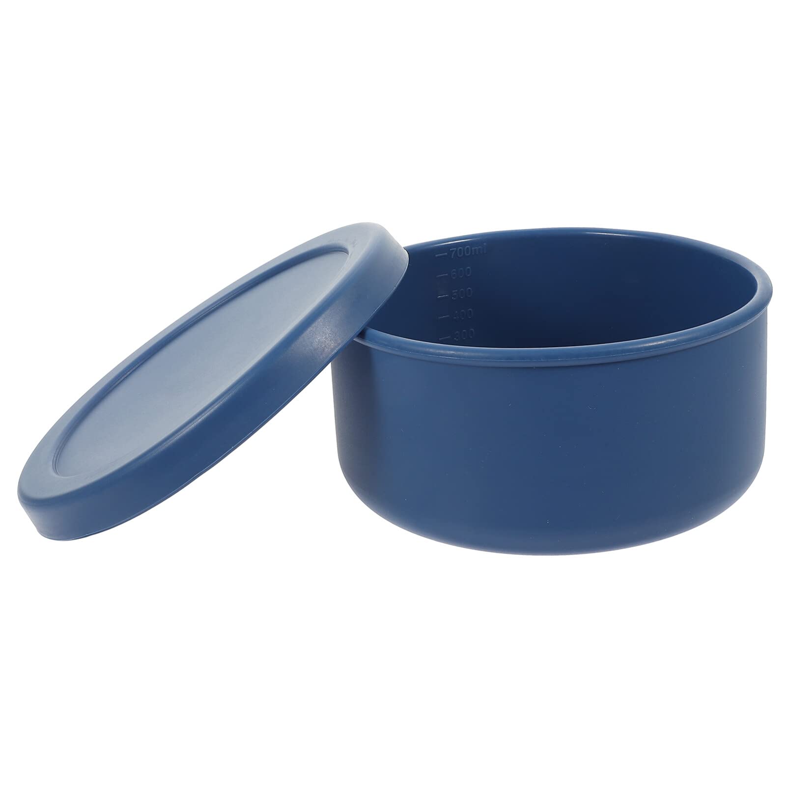 Tofficu Silicone Dough Bowl Pizza Dough Box Household Dough Proofing Box Dough （700ML,Blue