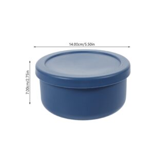 Tofficu Silicone Dough Bowl Pizza Dough Box Household Dough Proofing Box Dough （700ML,Blue