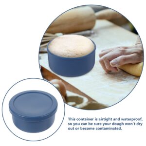 Tofficu Silicone Dough Bowl Pizza Dough Box Household Dough Proofing Box Dough （700ML,Blue