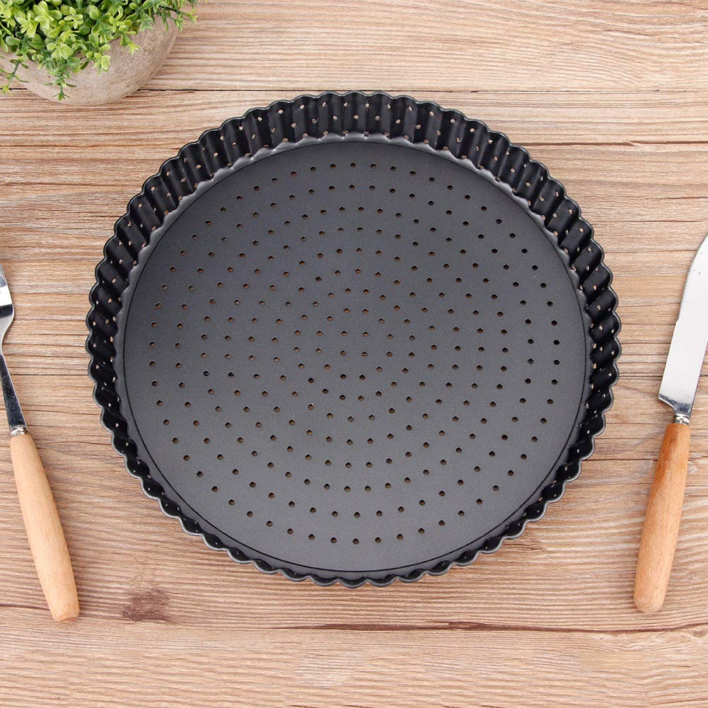 9 in Pizza Pan with Holes for Oven, Non-stick Bakeware Pizza Tray with Removable Bottom