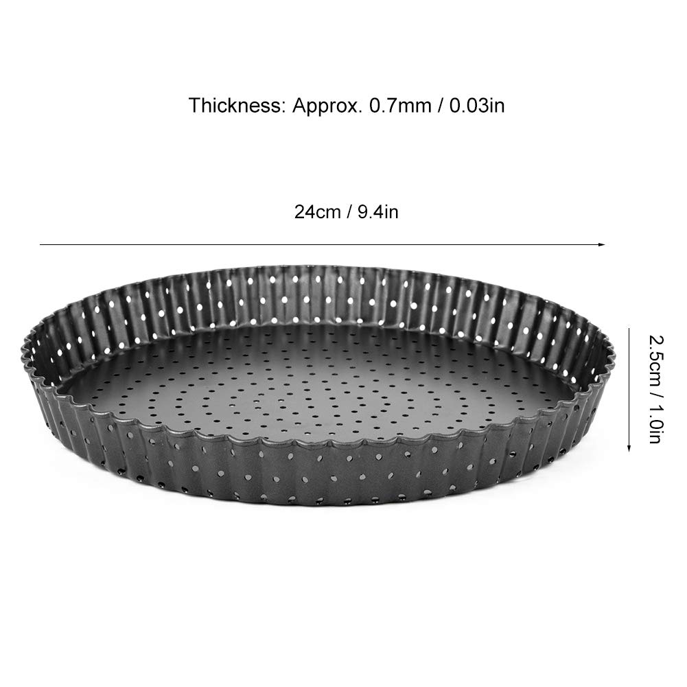 9 in Pizza Pan with Holes for Oven, Non-stick Bakeware Pizza Tray with Removable Bottom