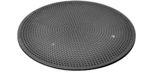 lloydpans quik-disk, pre-seasoned pstk, anodized aluminum jumbo 30 inch perforated pizza disk