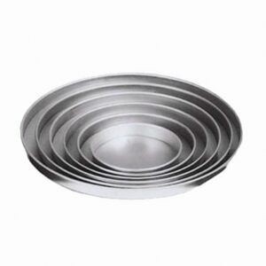 american metalcraft, inc. american metalcraft a4010 pizza pans, 10.4" length x 10.3" width, silver