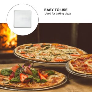 Luxshiny 1pc Pizza Pan Nonstick Bakeware Home Pizza Oven Pe Pan Metal Baking Pans Square Baking Pan Square Oven Pan Nonstick Pizza Plate Pie Baking Pan Aluminum Alloy Cooking Utensils Bread