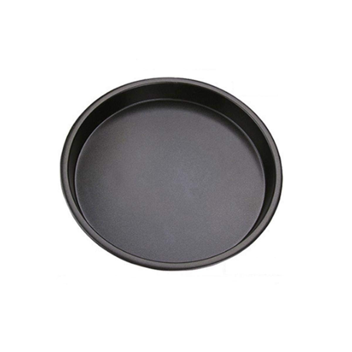 1PC Bakeware Pizza Pan,Stainless Steel Round Pizza Pan Tray Carbon Steel Non-Stick Oven Pizza Plate Pan for Kitchen Bakeware Cooking Tool,8 inch