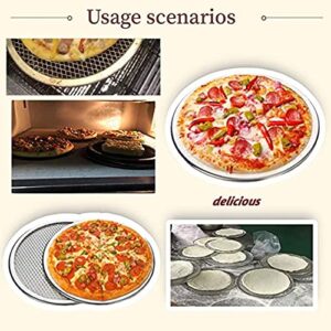 WSHA 1Pcs 6-22 inch Pizza Baking Screen, Aluminum Alloy Seamless Pizza Crisper Tray Non Stick Mesh Baking Tray for Oven, BBQ, Cookware,22inch