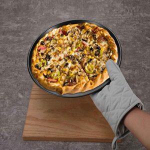 Pizza Pan Set Carbon Steel for Oven, 14 inch Nonstick Pizza Pan with tools,6 in 1 for Home Baking Kitchen Oven Restaurant