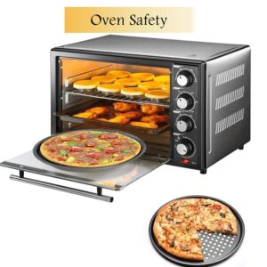 Lemengtree Pizza Pans,Baking Tray Perforated Pizza Plate Nonstick Carbon Steel Pizza Pan, Pizza Tray Round with Holes for Oven (2pc-12.5 inch with Holes)