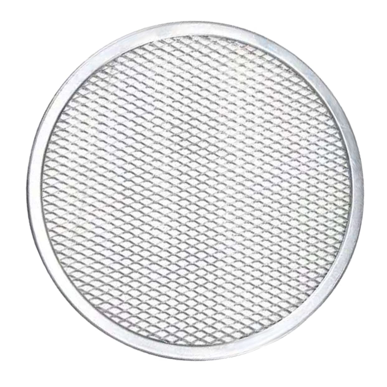 Mobestech Round Grill Pan Non- Sticky Pizza Nonstick Bakeware Pizza Wire Mesh Rack Pizza Bakeware Pizza Mesh Screen Round Baking Pan Pizza Baking Plate Aluminum With Hole Cookie Plate