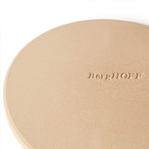 BergHOFF 2415495 Cordierite Pizza Baking Stone, 23 x 23 x 1 cm, Beige, 2 Piece